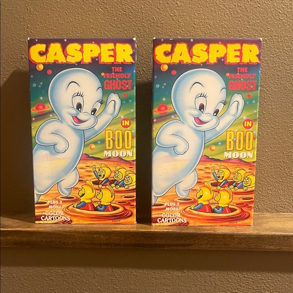 Holiday | Casper The Friendly Ghost Boo Moon Vhs 1991 Pair | Poshmark